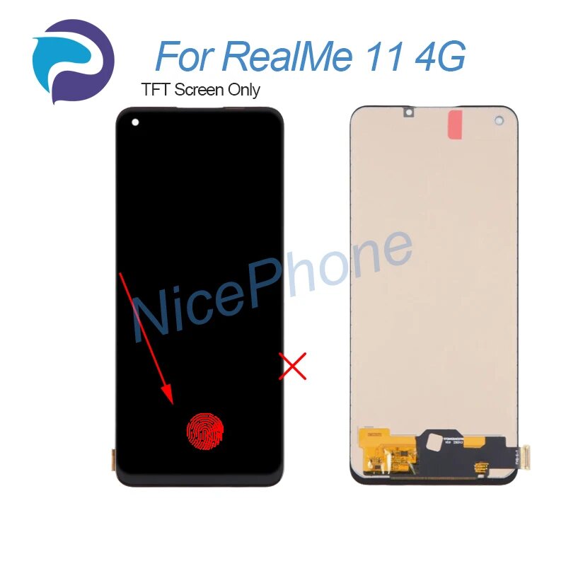 ЖК-экран для RealMe 11 4G + сенсорный дигитайзер 2400*1080 RMX3636 для RealMe 11 4G TFT Screen Only