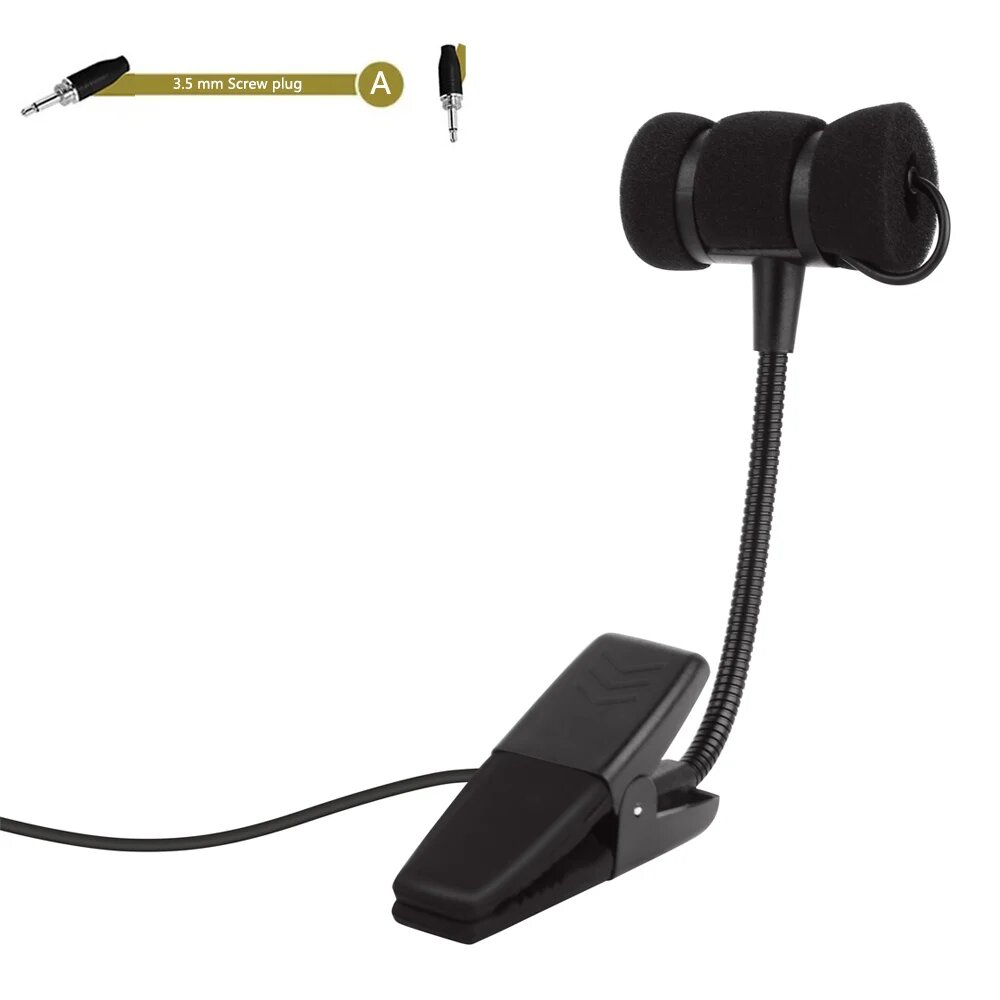 Микрофон клипса BUKEEFUL, 3.5 mm Screw Plug