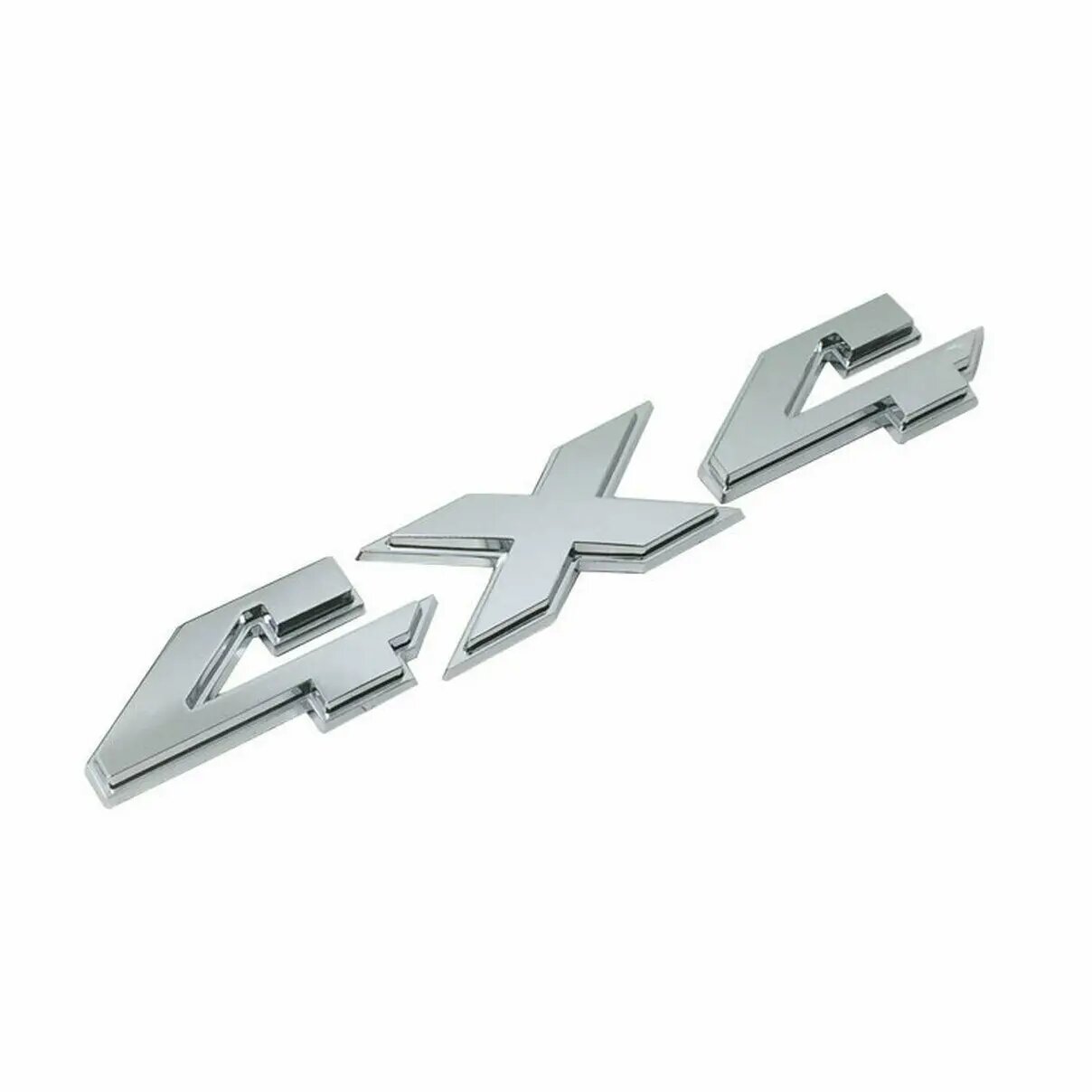 Металлическая 3d-наклейка на автомобиль 4x4, эмблема, значок, наклейка на автомобильный хвост для Dodge Ram 1500 2500 3500 4X4 Jeep Grand Cherokee Wrangler Ford серебристый