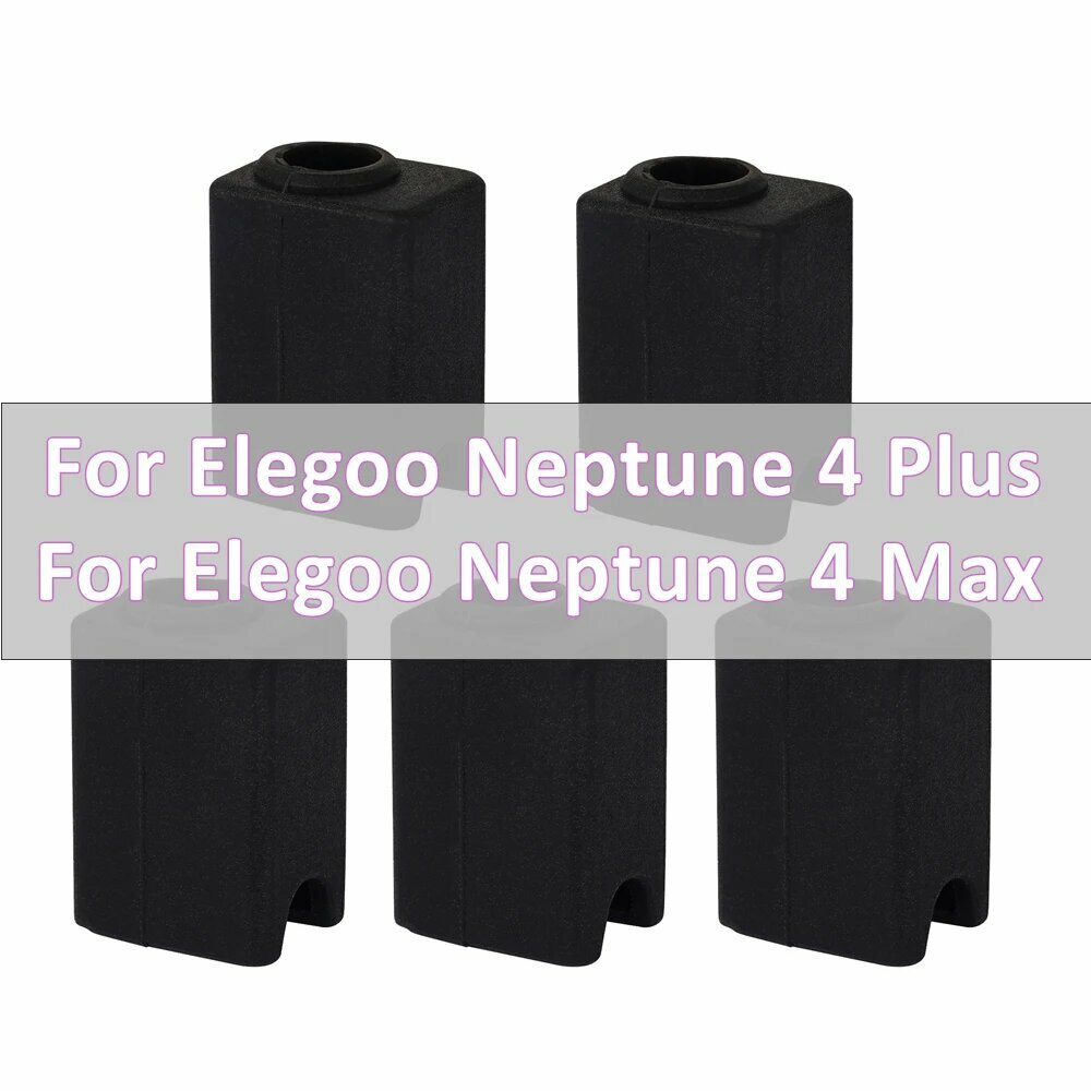 5 шт, силиконовые носки для нагревателя Elegoo Neptune 4 Plus, черные