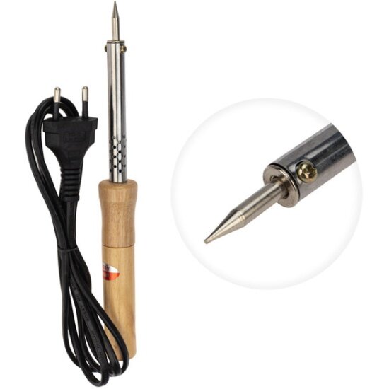 Паяльник Proconnect 25 Вт с деревянной ручкой