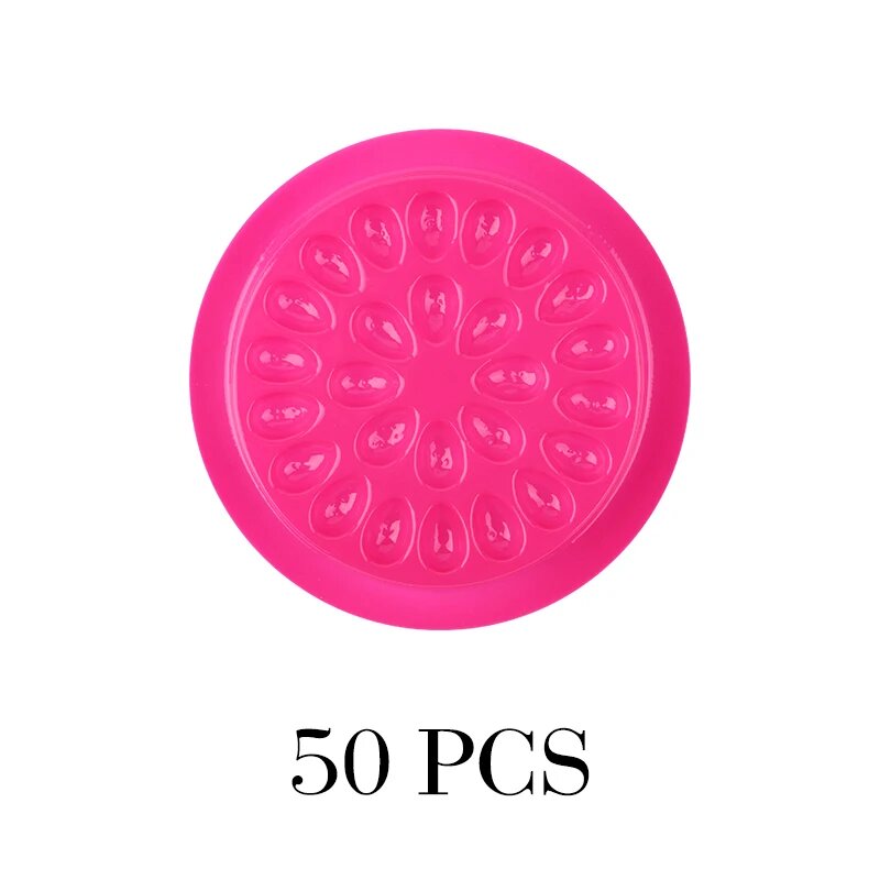 Держатель клея для ресниц Lanjinglin, 20 шт 50PCS Red