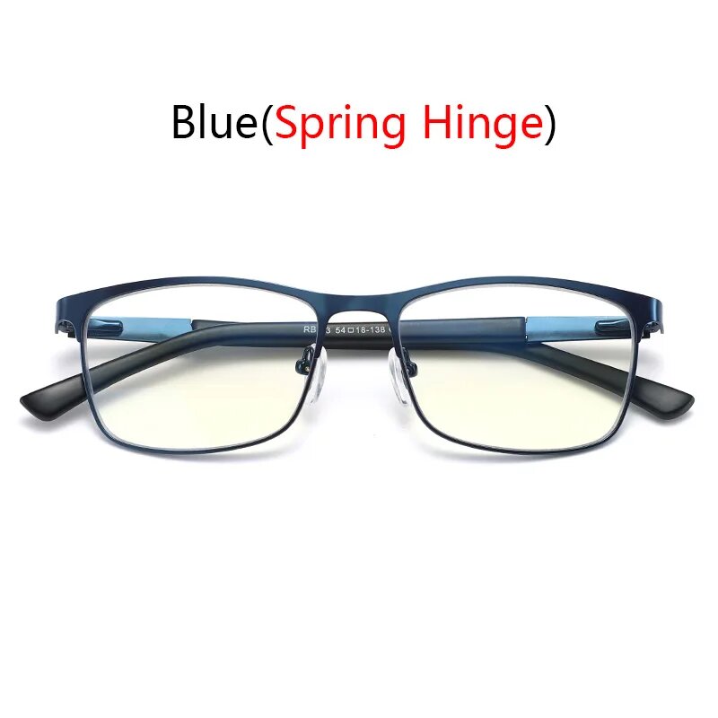 Мужские очки для чтения Blue Spring Hinge, +1.00