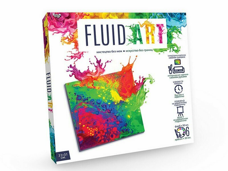 Набор для рисования картины Danko Toys "Fluid Art", Искусство Без Границ - № 5 (FA-01-05)