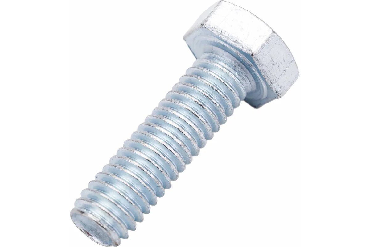 EKF Шестигранный болт М6x20, резьба М6, металлический крепеж, набор 100 шт.