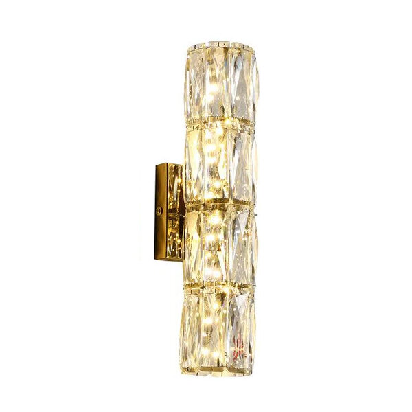Настенный светильник Delight Collection Wall lamp A06W/4 gold/clear, Прозрачный/Золотой, 4 x 7 Вт.