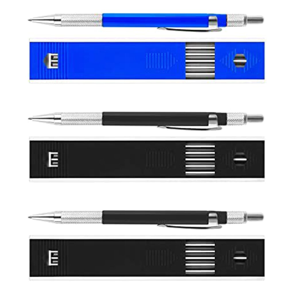 Mechanical Pencil 2mm Pencils and Leads for Drawing/Writing/Sketching/Mechanical with Refills