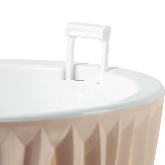 Кашпо Вдохновение 2,25л d17,5 пудровый пластик