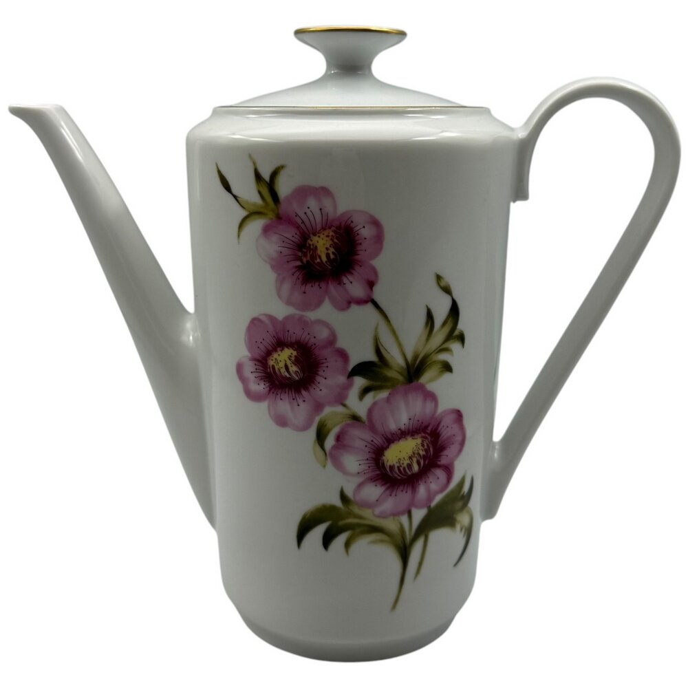 Кофейник "Анемона", 1.2 л, фарфор, 1968-1987 гг, Kahla, ГДР