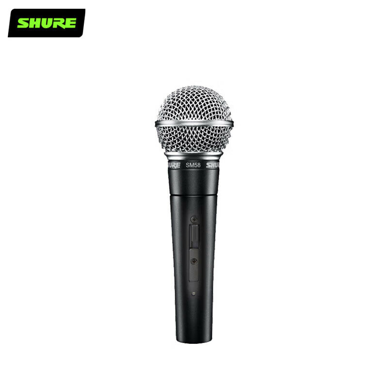 Микрофон проводной SHURE SM58S для караоке, концертный, black