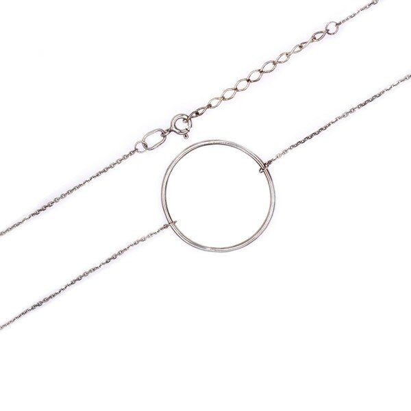 Колье, серебро, 925 проба, родирование