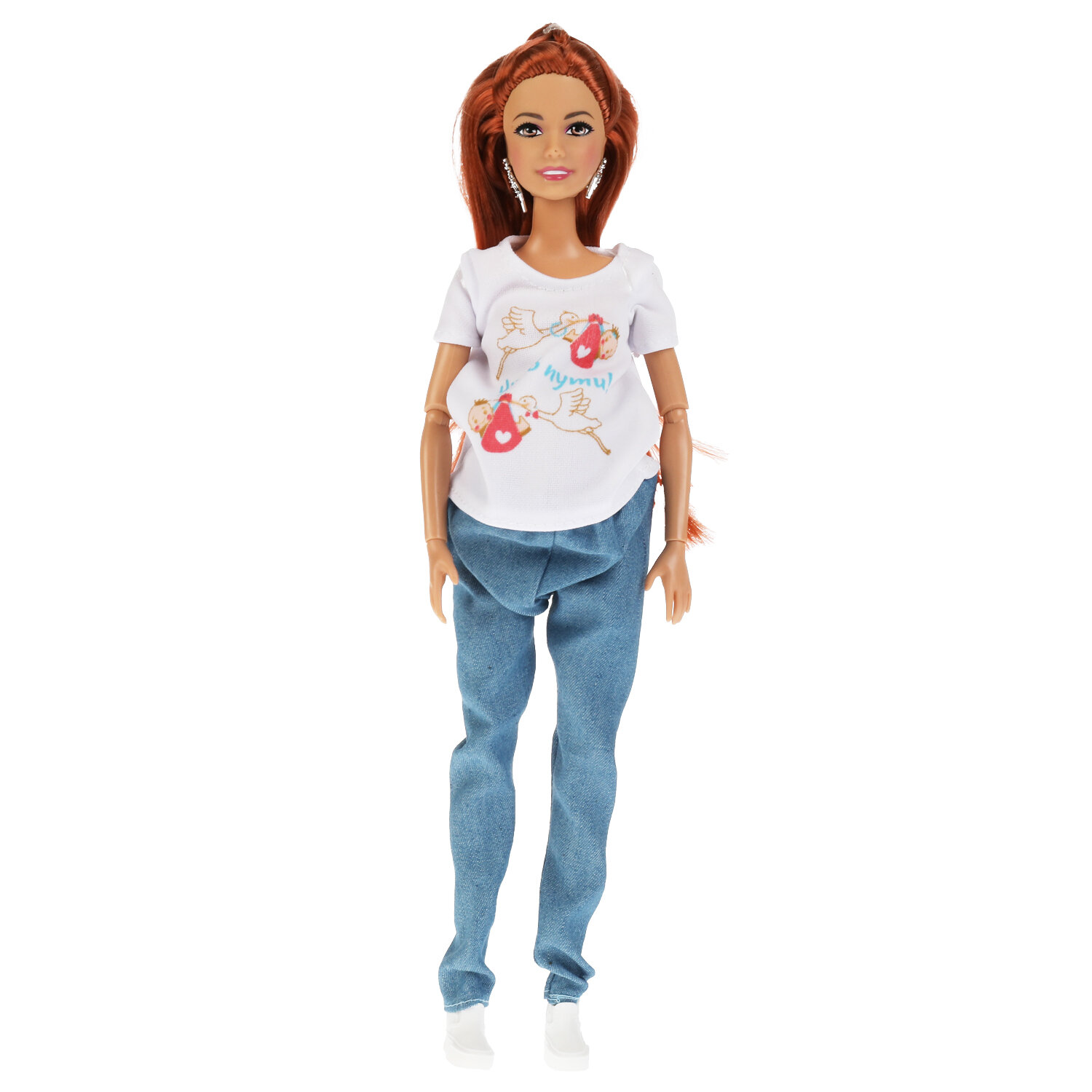 Кукла классическая Карапуз София беременная высота 29 см