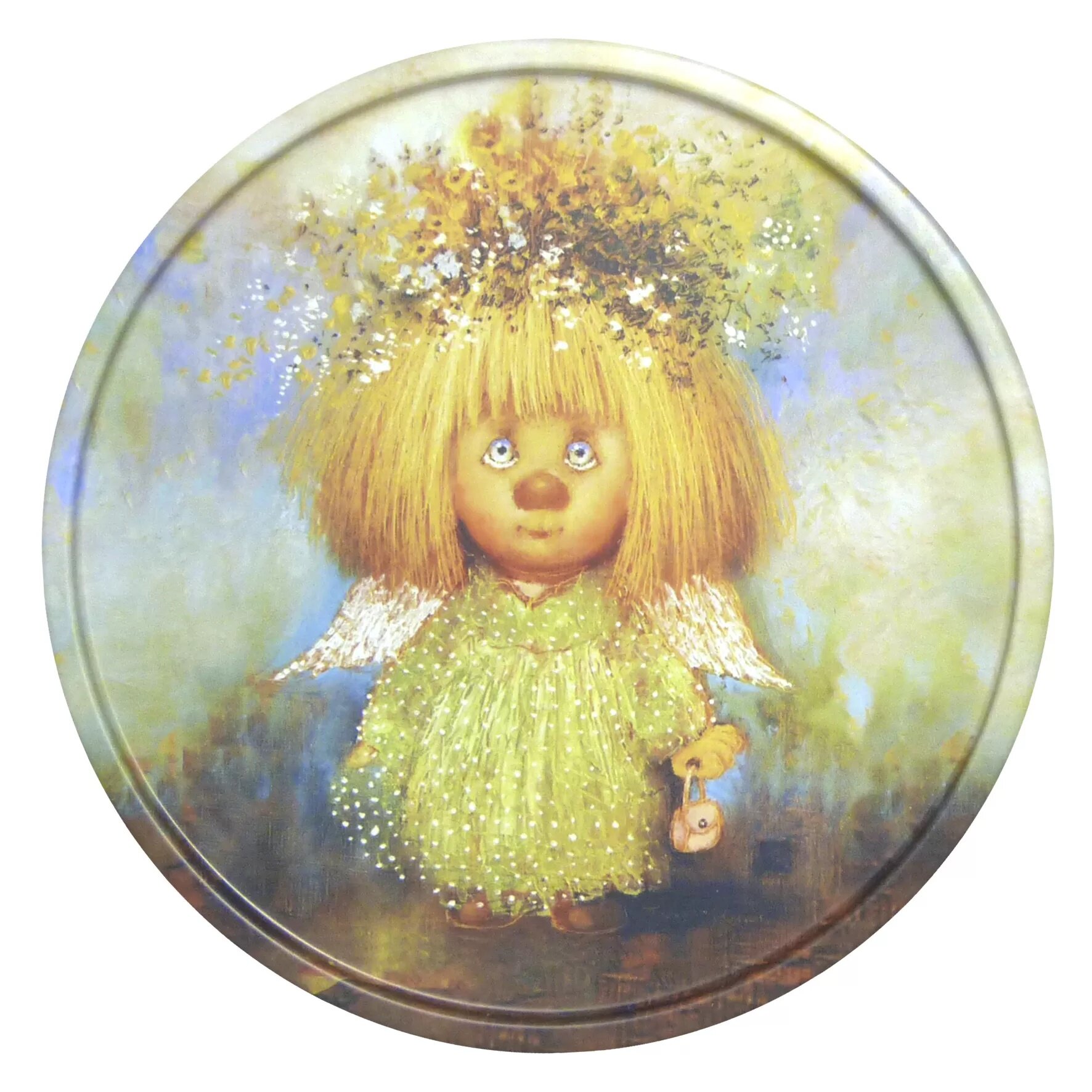 Поднос сервировочный Gala Ангел Хорошего настроения 20х20х0,4 см PD027