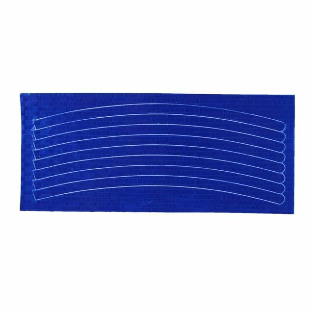 Светоотражающие наклейки для велосипеда, 8 шт. на листе, 1 лист, цвет синий