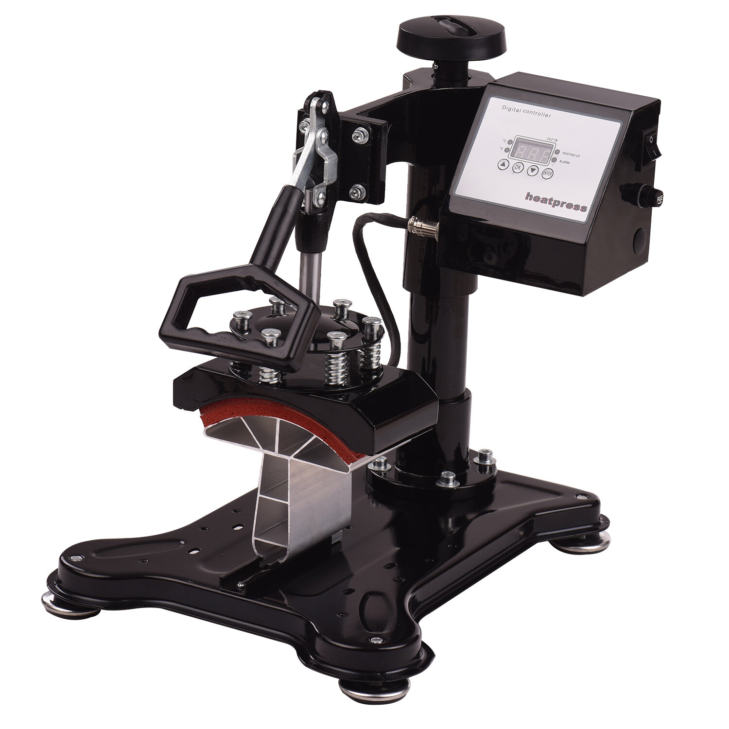 Термопресс, цифровой, с откидной крышкой, размер шляпы 5x3 дюйма