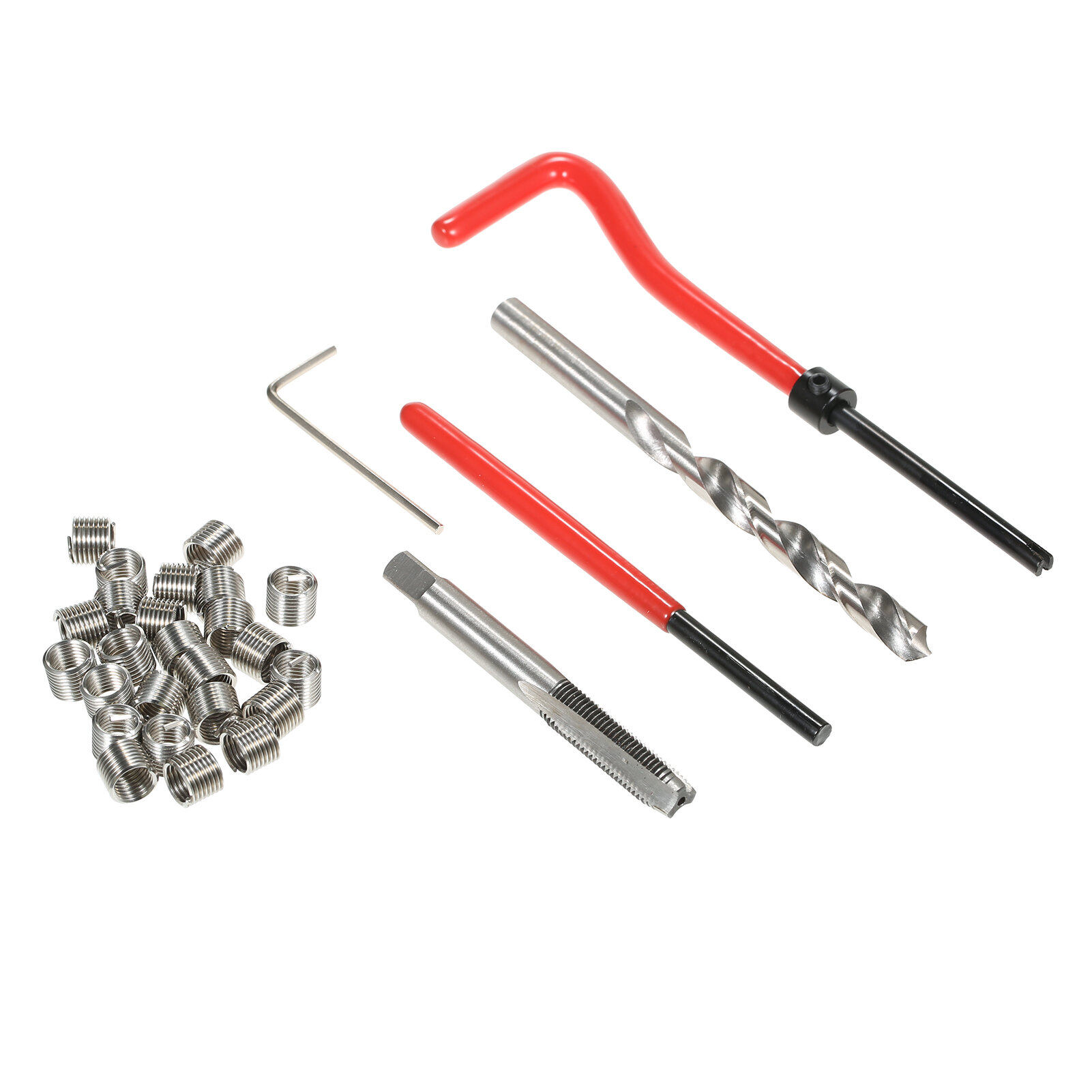 Набор вставок для ремонта метрической резьбы, 30 шт. M5 M6 M8 M10 M12 M14 Набор инструментов Helicoil для автомобилей, ремонт спиральной катушки, Pro Coil M7 * 1 в комплекте