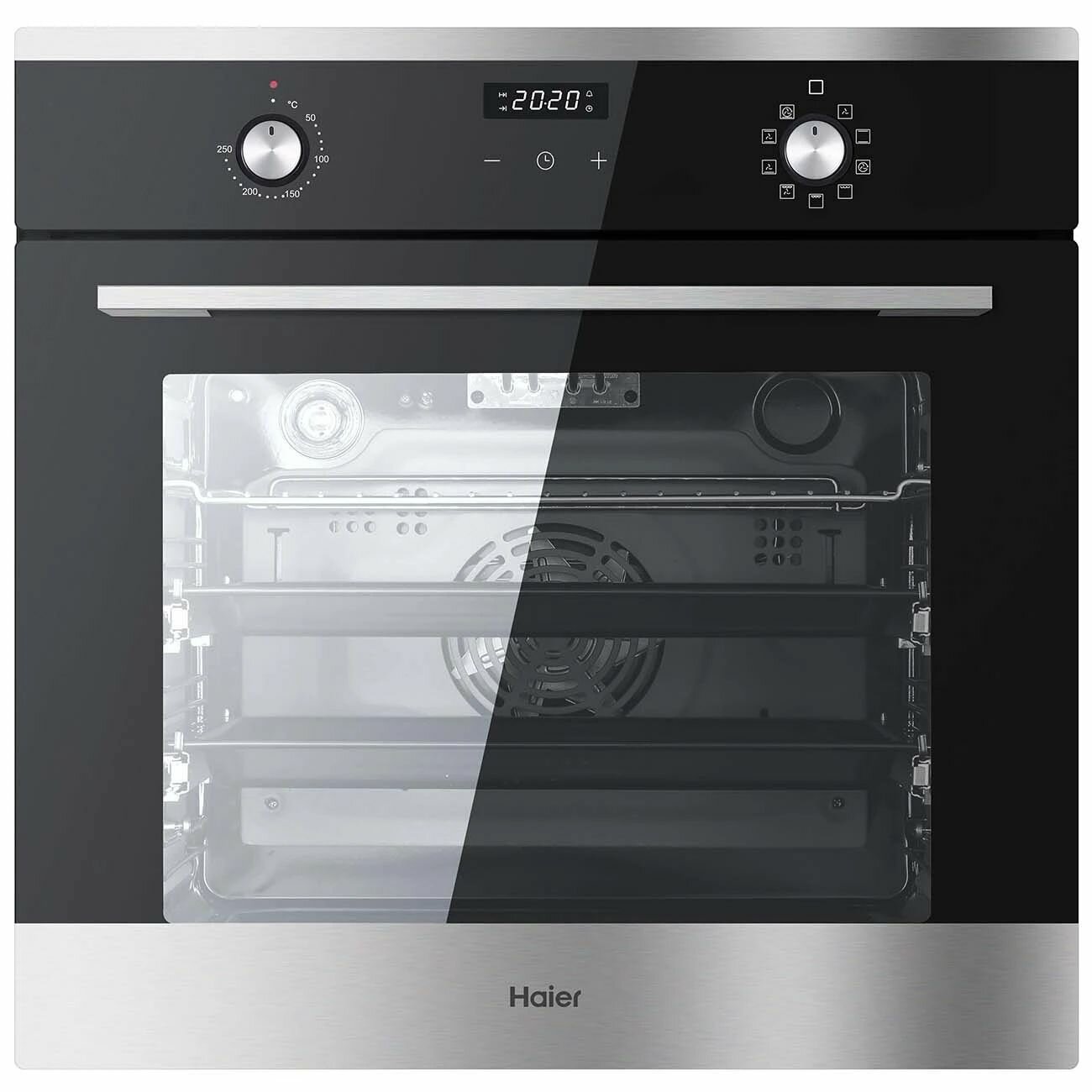 Духовой шкаф Haier HOX-P09CGBX, черный-серебристый