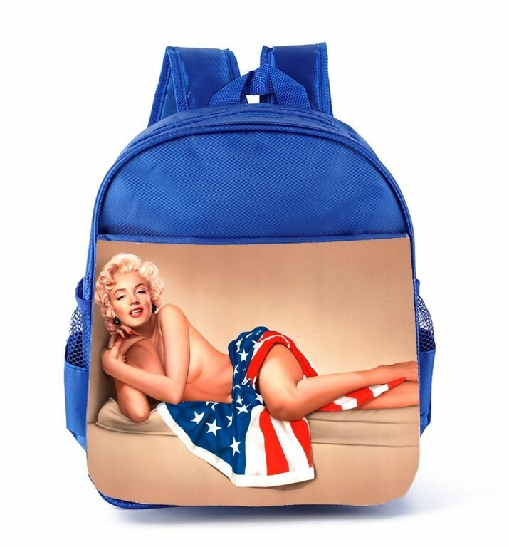 Рюкзак синий Мэрилин Монро, Marilyn Monroe №12