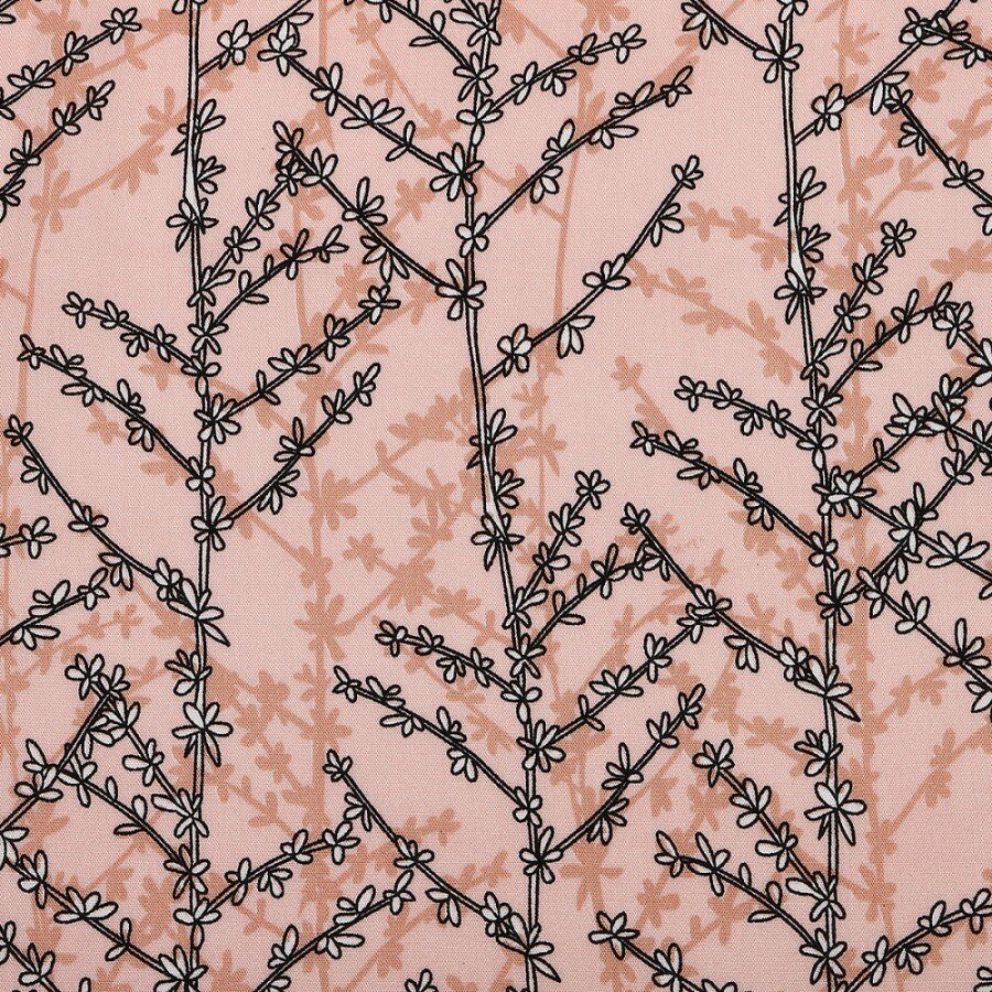 Ткань Штапель 90 г/м² 100% вискоза шир.145 см TBY. Vi. pr. E1326.1 цв.01 персиковый уп.2м