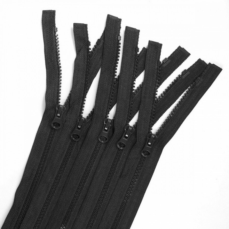Молния MaxZipper трактор N5 1 замок, 70см, цв. F322 черный НВ 10 шт упак (10 шт)
