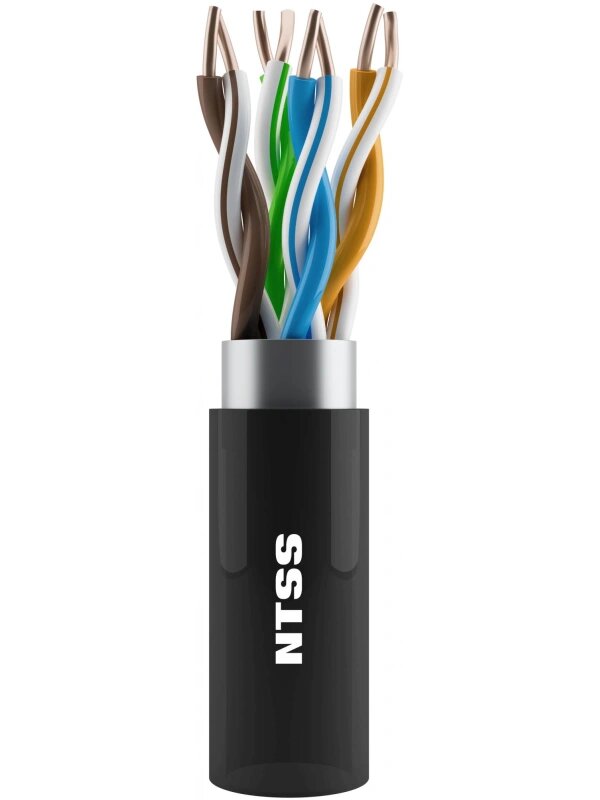 Кабель NTSS NTSS-OUT-FTP4-5Е-PE-BL черный 305м