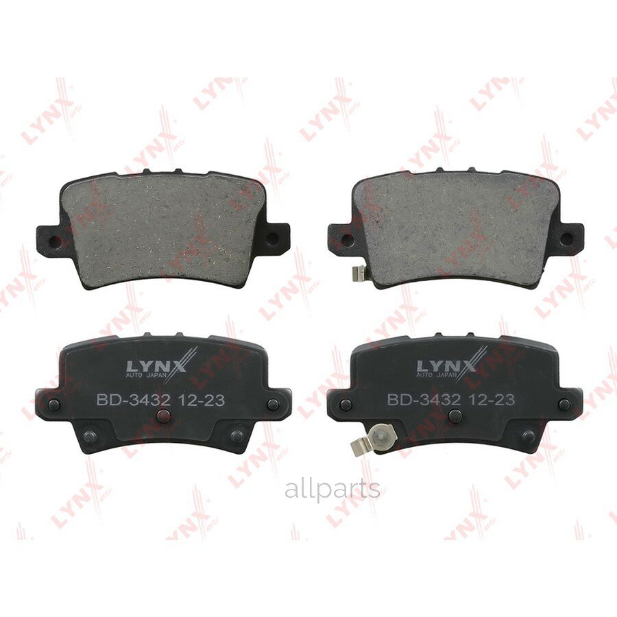 LYNXAUTO BD3432 Колодки тормозные дисковые | зад |