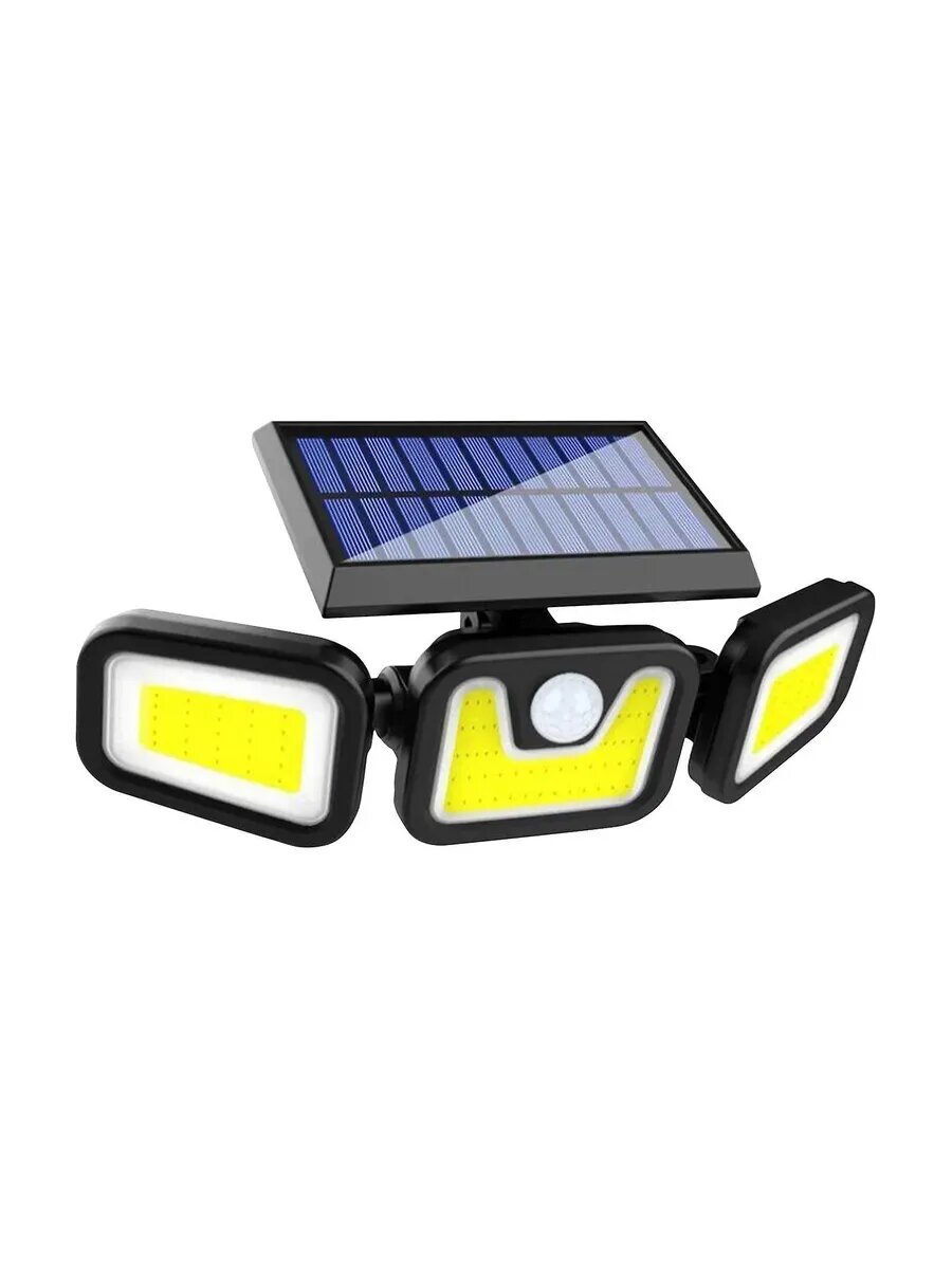 Светильник настенный светодиодный уличный на солнечных батареях Tendenza TZ-GL001 IP44 с датчиком движения цвет черный 1