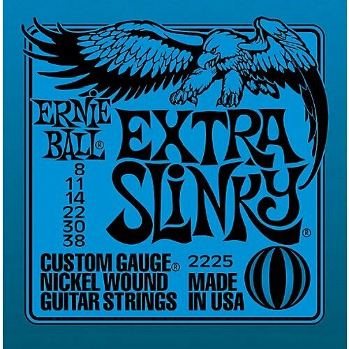 Комплект струн для 6-струнной электрогитары 8-38 Ernie Ball 2225