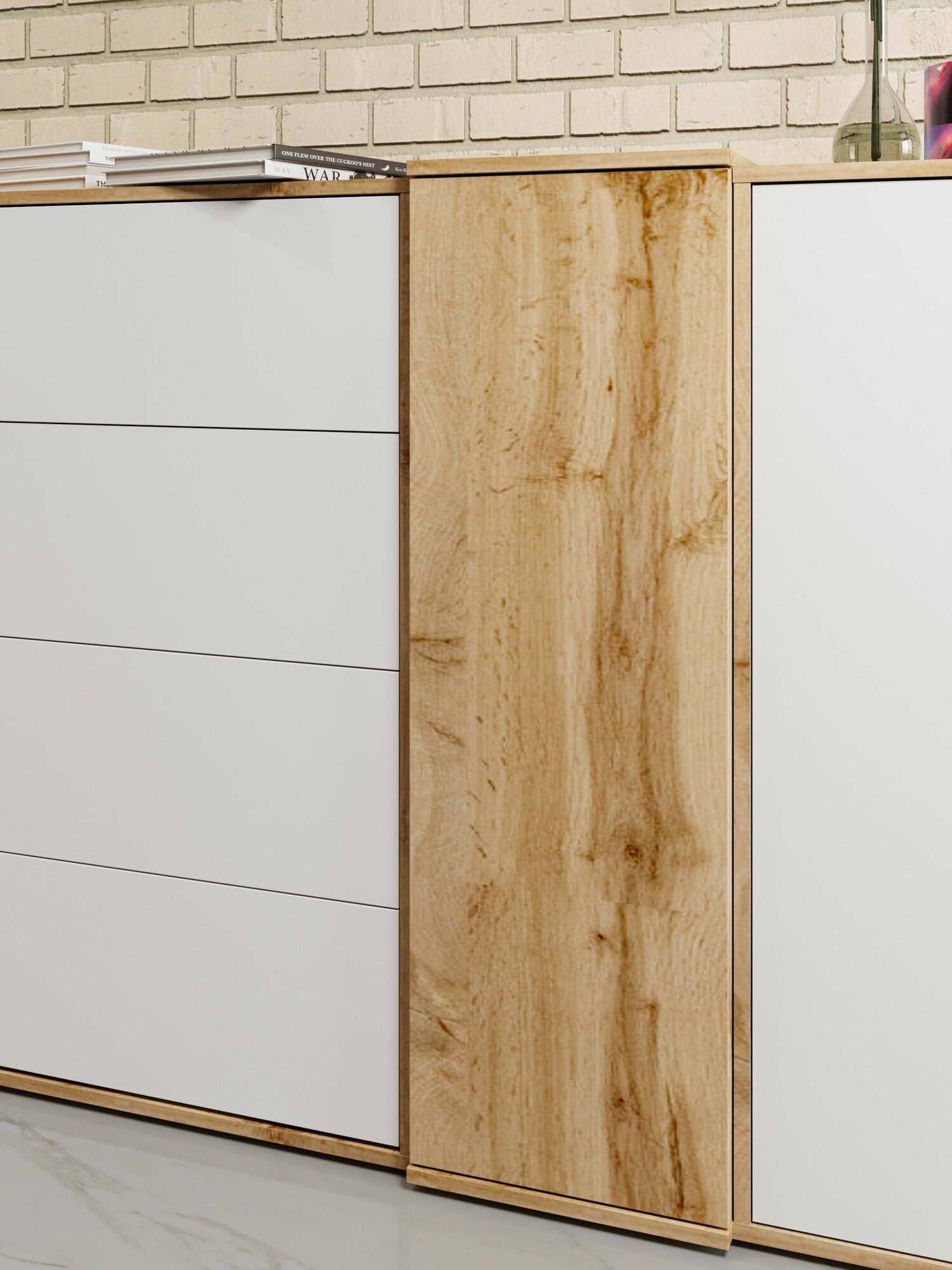 Тумба Дакота ПМ-370.33 Дуб Вотан 110х46х34 см 1 ящик, от вкдп