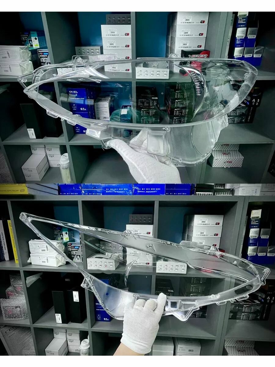 Стекло фары, арт. Mazda 3 BM 2013-2017, 2 шт.