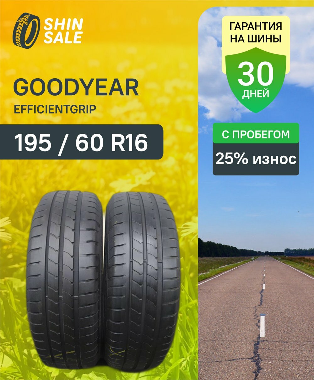 Летние БУ шины Goodyear EfficientGrip 195/60 R16 20.0% износ T0066598