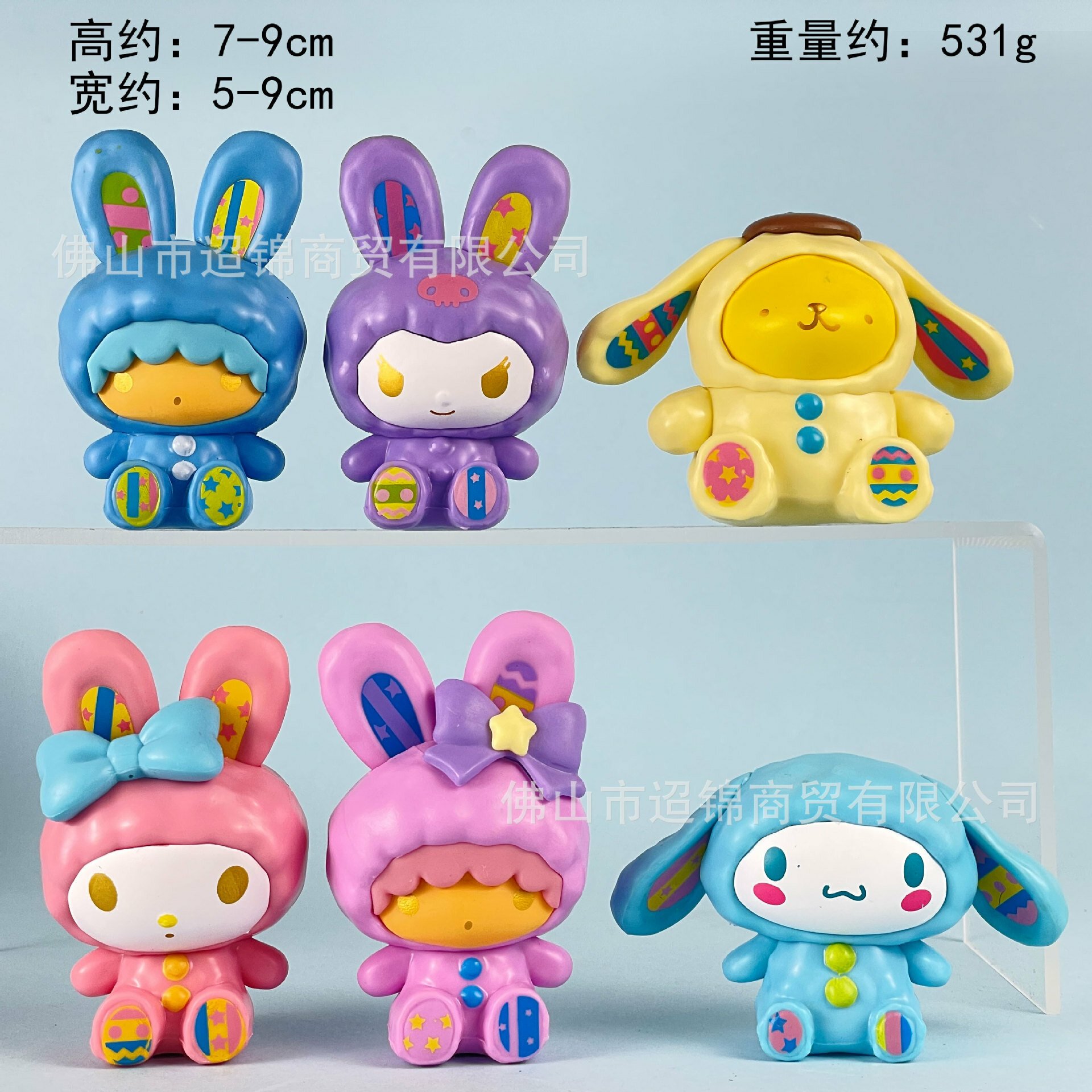 Блокнот для заметок My Melody, фигурка собаки Chloe Pacha, фигурка собаки Cinnamon, фигурка собаки Pudding