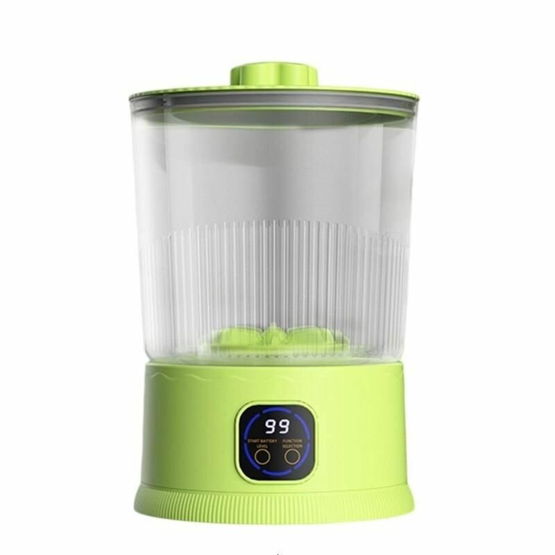 Беспроводная мини стиральная машина объемом 2 литра для детского белья, Зеленый