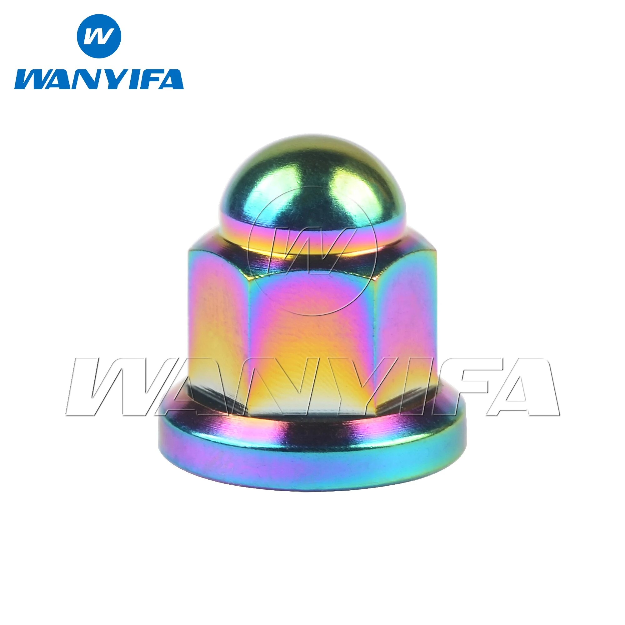 Wanyifa Титановые гайки M6 M8 M10 M10 Pitch 1.25mm, Rainbow