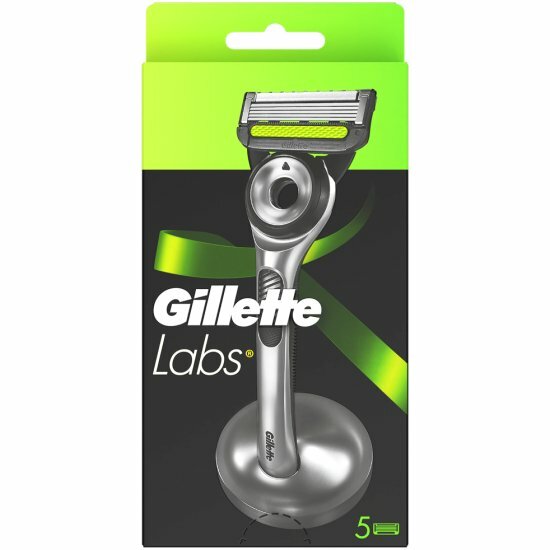 Бритвенный станок Gillette Labs с 5 кассетами и подставкой для бритвы