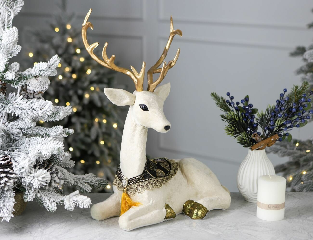 Декоративная фигура олень оллгар, пенополистирол, 49 см, Winter Deco 1135272