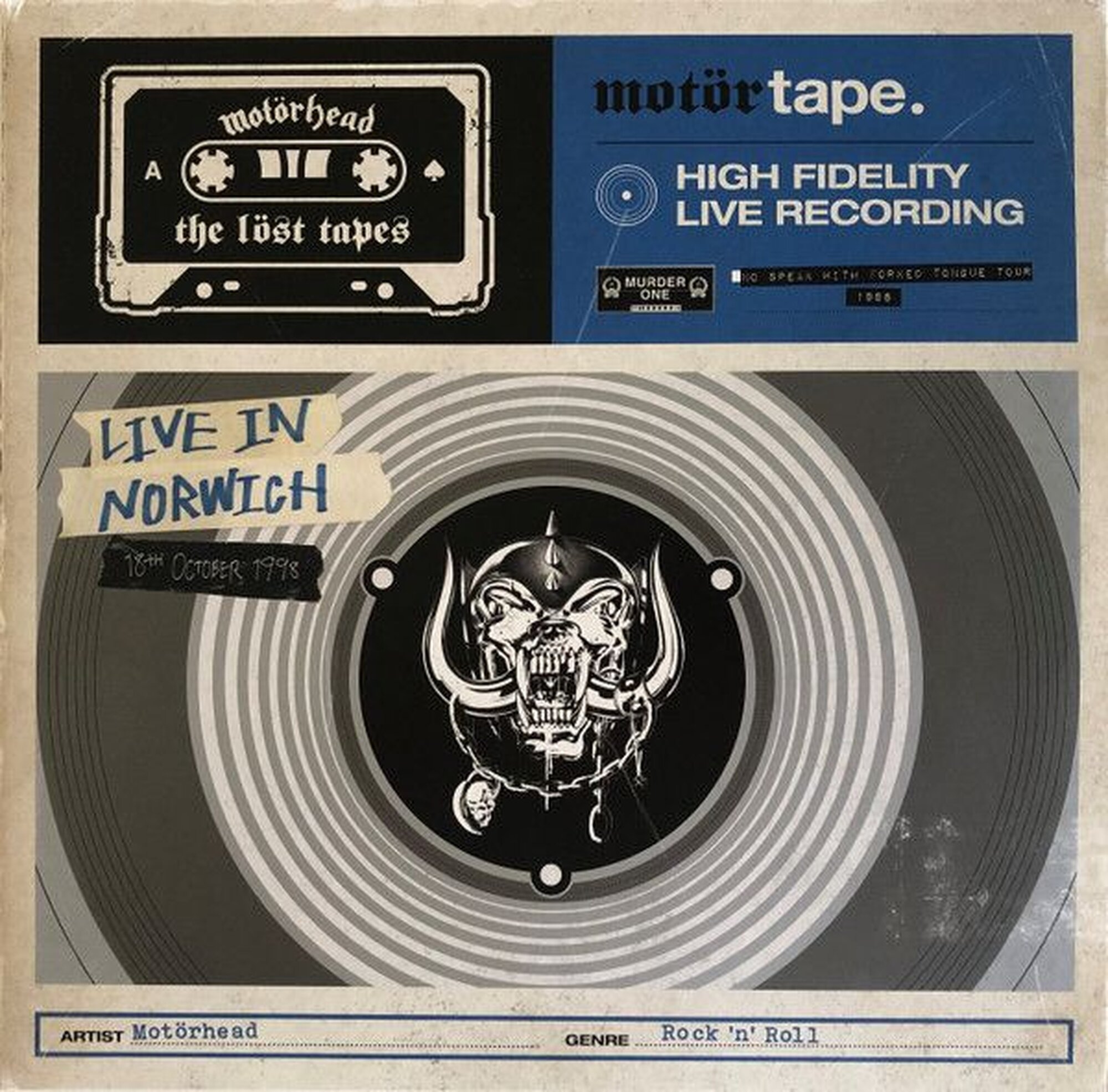Виниловая пластинка Motorhead. The Lost Tapes Vol. 2 (Live In Norwich 1998) (2LP, Limited Edition, Blue Transparent)