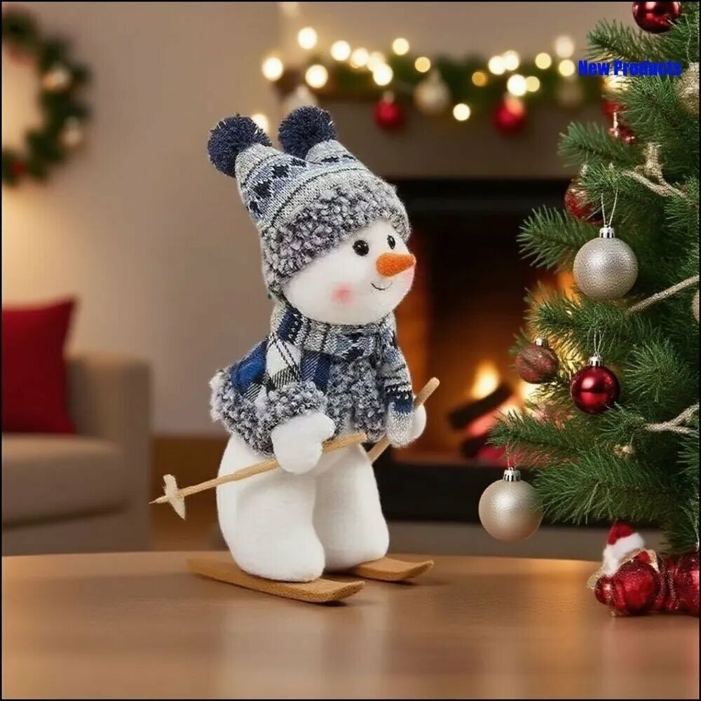 Xiaomi YouPin Игрушка под елку снеговик, высота 28 см, длина 20 см