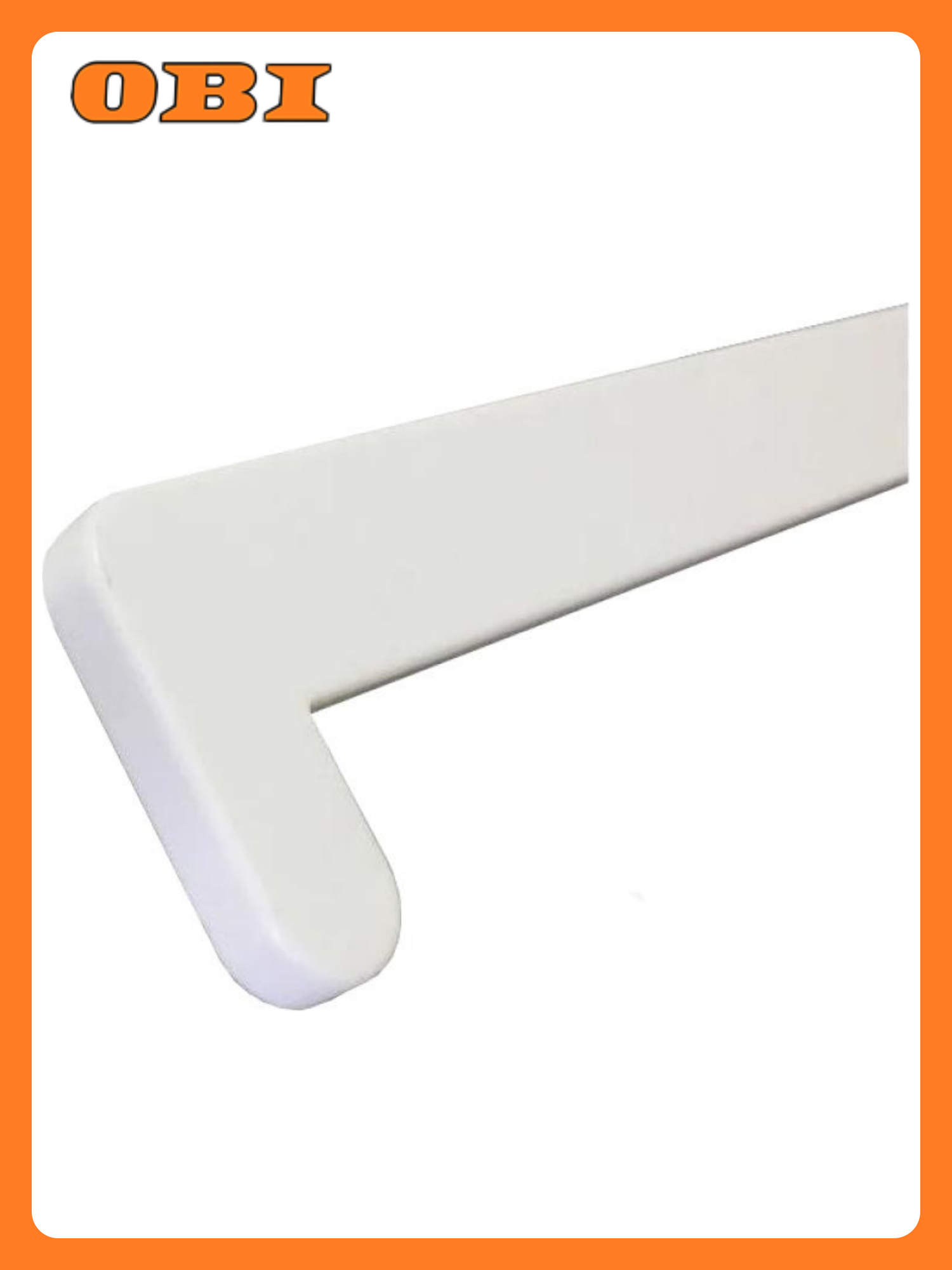 Заглушка для подоконника Stella ПВХ 60x0,7x4 см белый