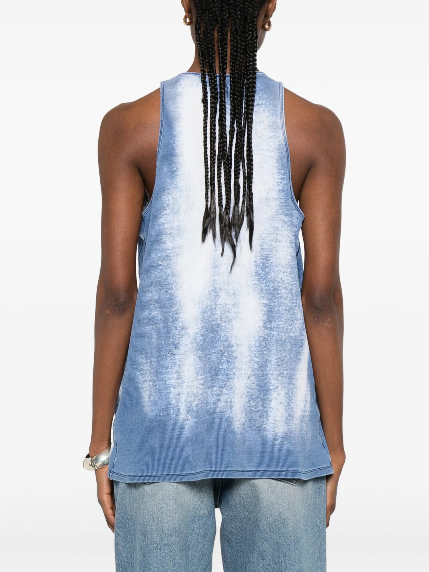 Жилет DIESEL Cotton dyed vest, размер XS, blue — фото 1