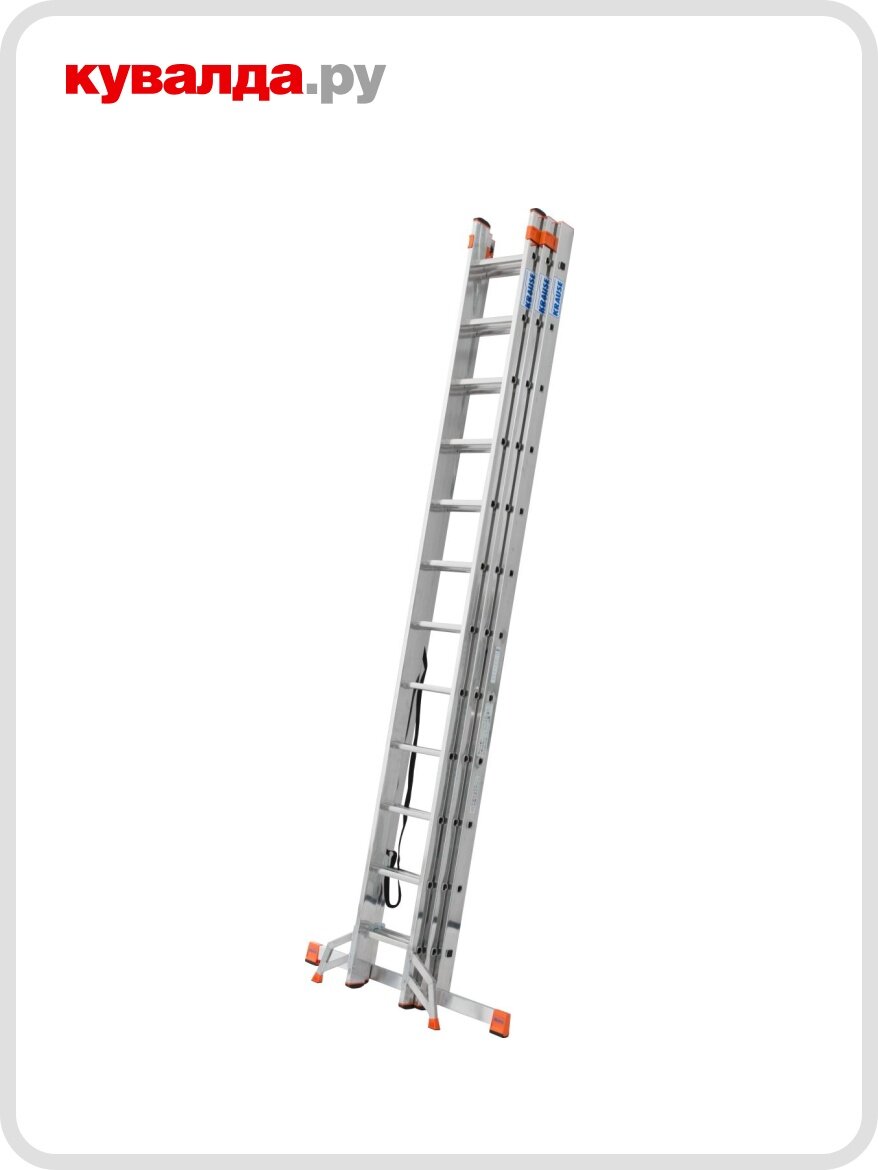Лестница-стремянка трехсекционная KRAUSE MONTO TRIBILO Trigon 3х12