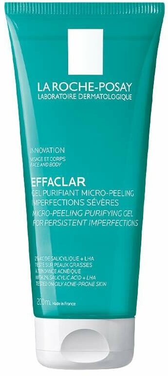 Лярош Эфаклар очищ. микроотшелуш. гель д/лица и тела 200мл