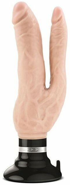 Телесный анально-вагинальный вибратор Cock Vibes Double Vibe 17,8 см Blush Novelties