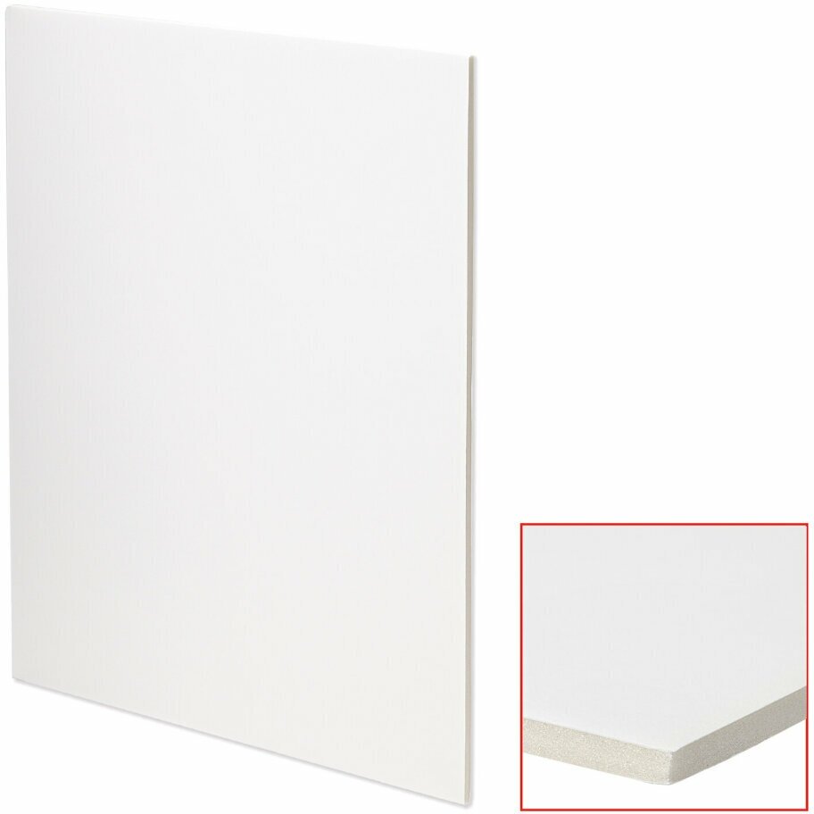 Пенокартон матовый, 30х40 см, толщина 5 мм, белый, комплект 5 листов, BRAUBERG, 112468, 112468