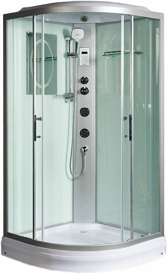 Душевая кабина WeltWasser WW500 Werra 1004 100x100 стекла прозрачные, профиль хром