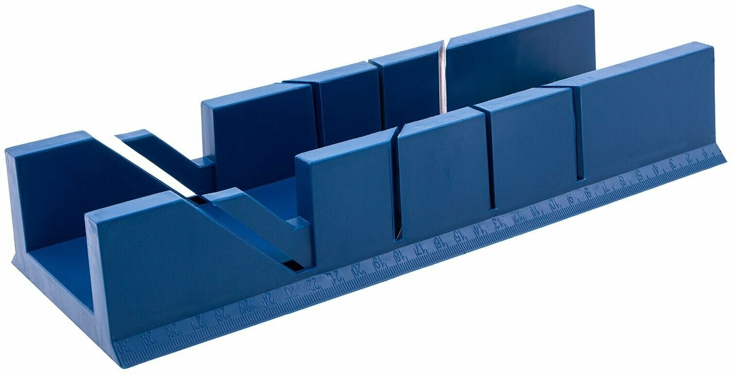 Стусло пластиковое СИБРТЕХ 4 угла для запила, 300х65 мм (22571)