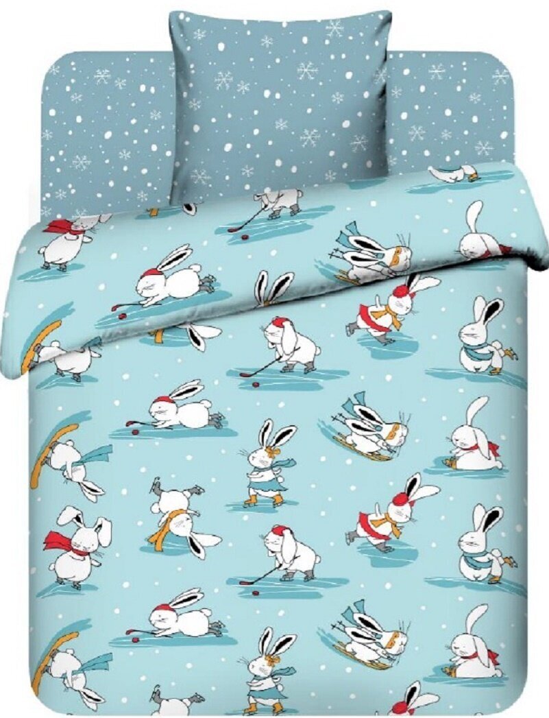 КПБ "Василёк" Тинейджер 10380/1 Озорные кролики размер 1,5 спальный для детей и подростков