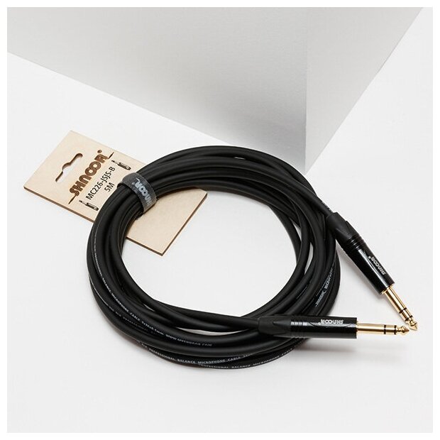 Кабель инструментальный балансный, 6.35мм, 1м, SHNOOR MC226-JSJS-B-1m