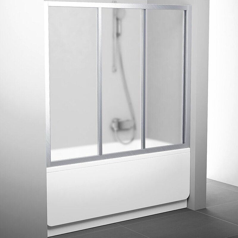 Шторка на ванну Ravak Supernova AVDP3-170 40VV0U02ZG профиль Сатин стекло Grape