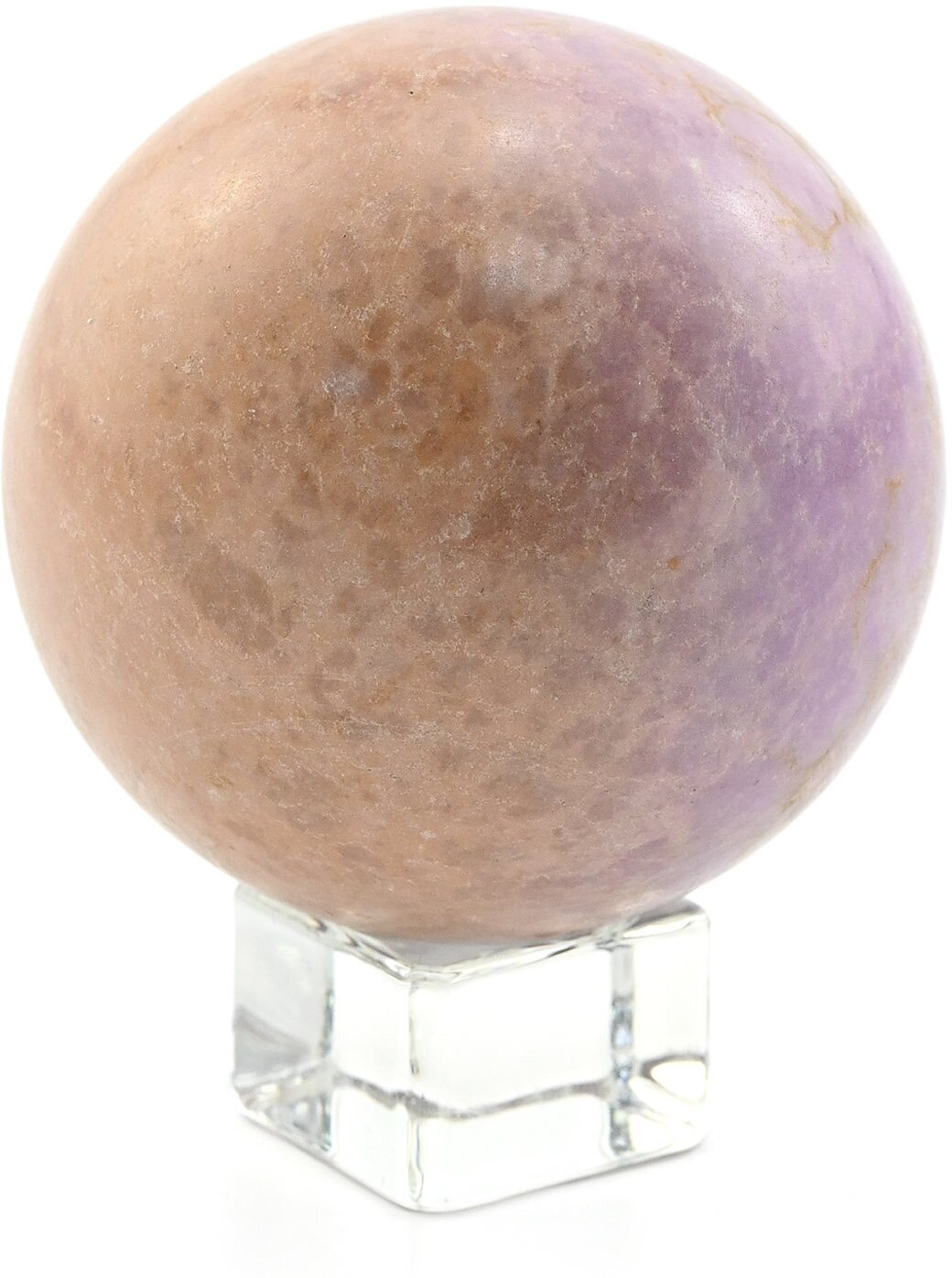 Коллекционный шар из камня фосфосидерит, диаметр 61мм .